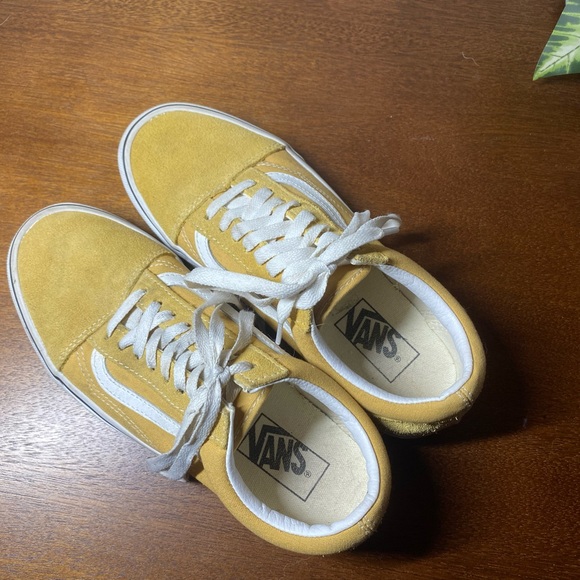 Vans | Shoes | Yellow Suede Old Skool Vans | Poshmark